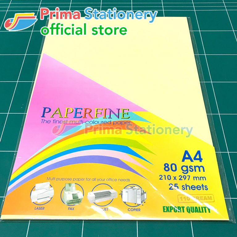 Paperfine Kertas HVS Warna – Cream – Prima Stationery