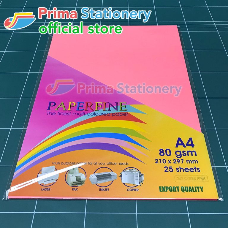 Paperfine Kertas HVS Warna – Cyber Pink – Prima Stationery